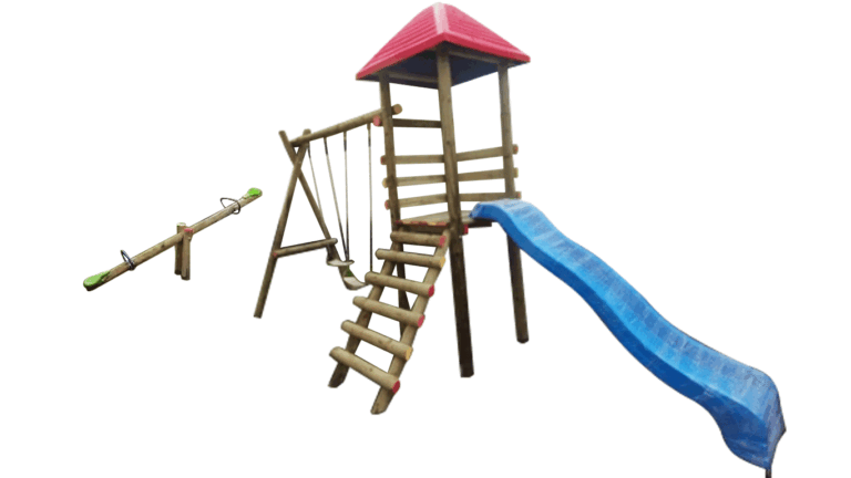 PARQUE INFANTIL EN MADERA - Aciertos Juegos y Montajes